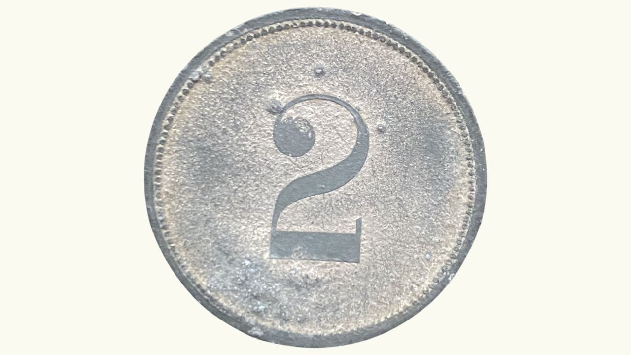 VENEZUELA, Ficha De Haciendas, 2 Reales, 1906, VF+. **HERMANOS ...